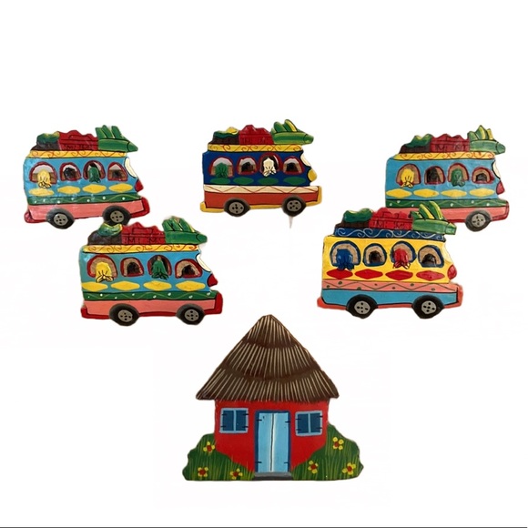 Dining | Haitian Painted Metal Napkin Rings Set Of 6 | Poshmark